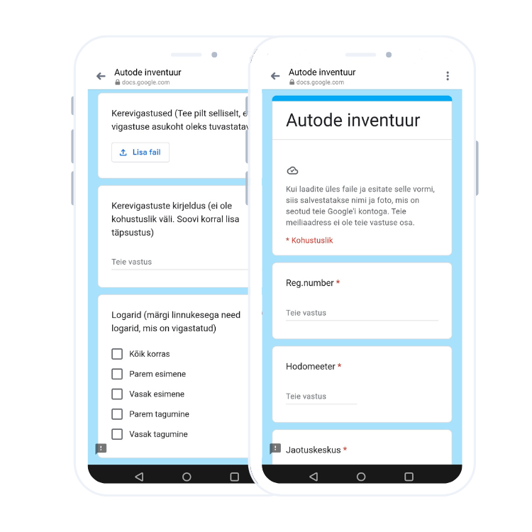 Digital vehicle inspection form | Navirec